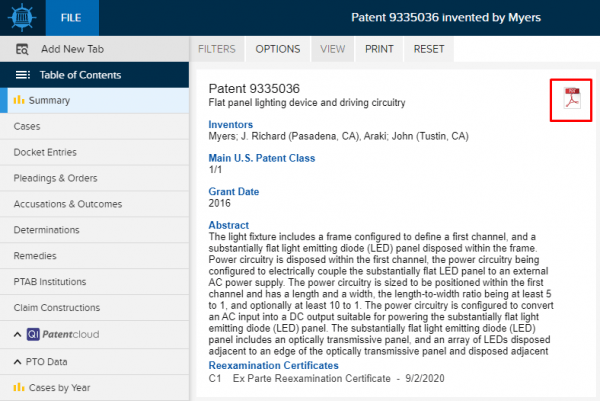 How can I tell if a litigated patent has completed a reexamination ...